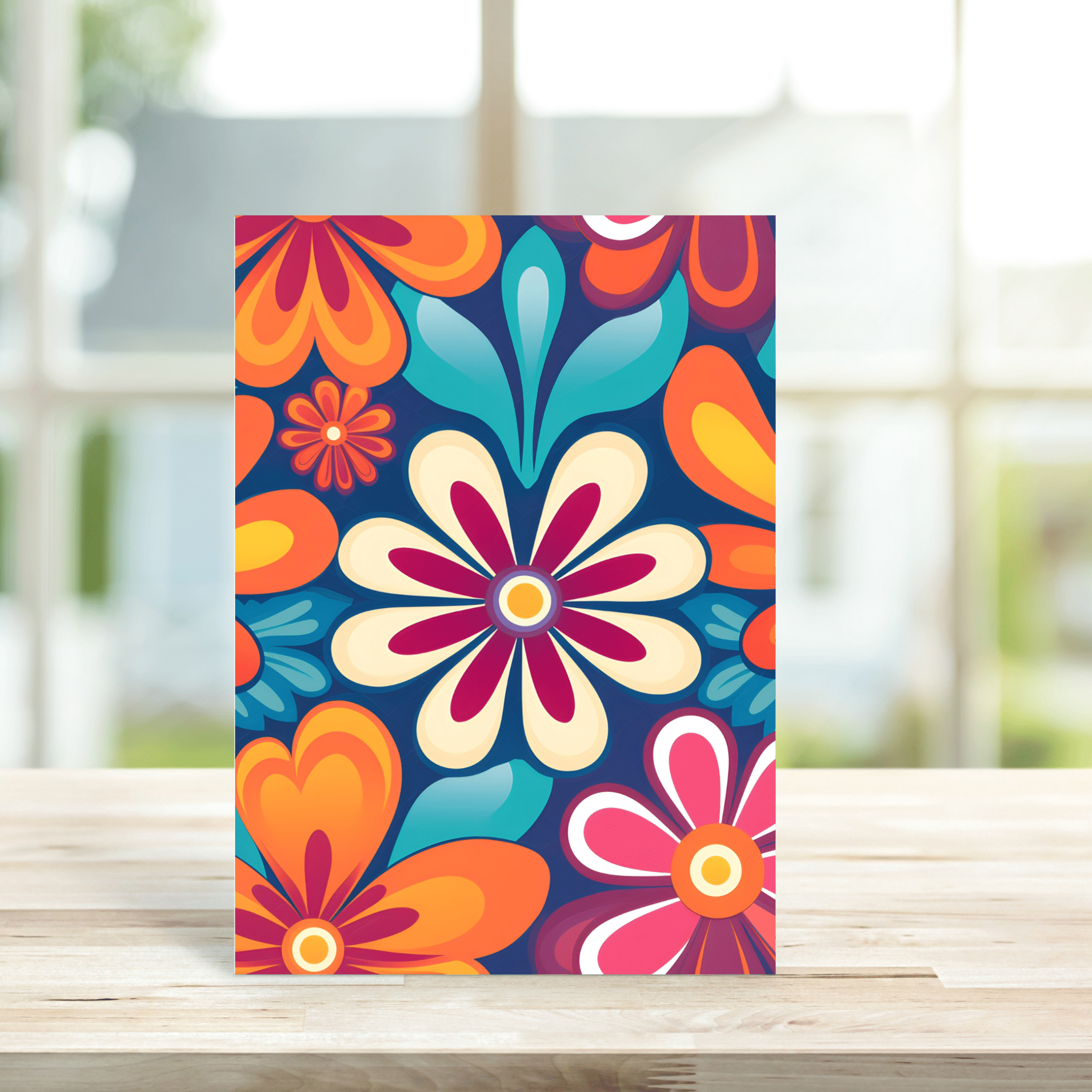 70's Flower Groove Greetings Card – Peppy & Sage