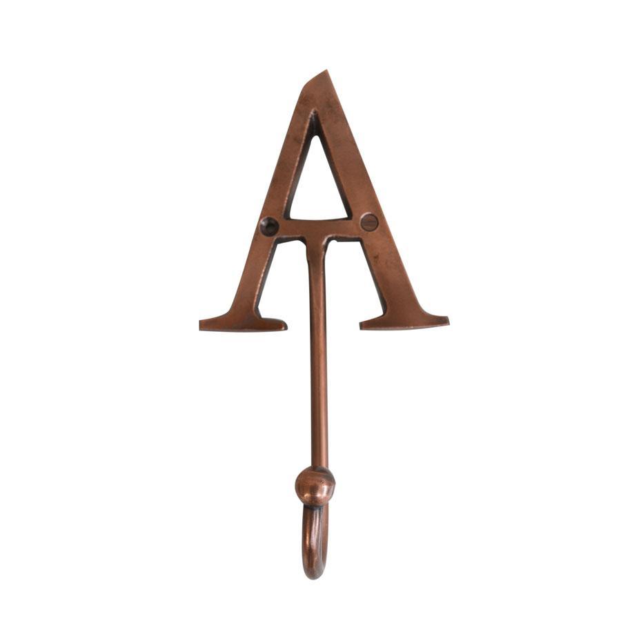 Copper Alphabet Hook – Peppy & Sage