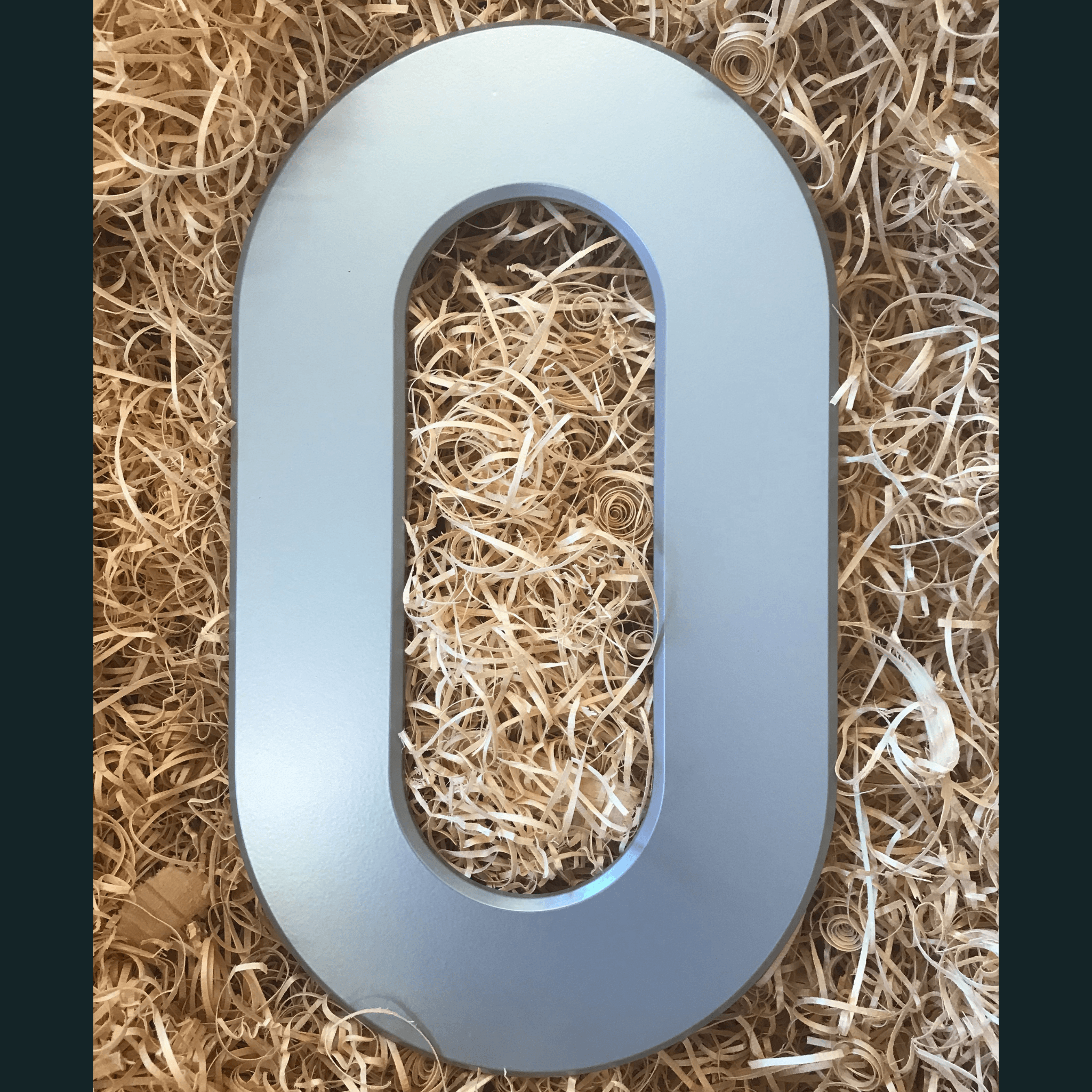 Extra Large House Numbers - Silver/Grey Powder Coat Finish - 29.5cm ...