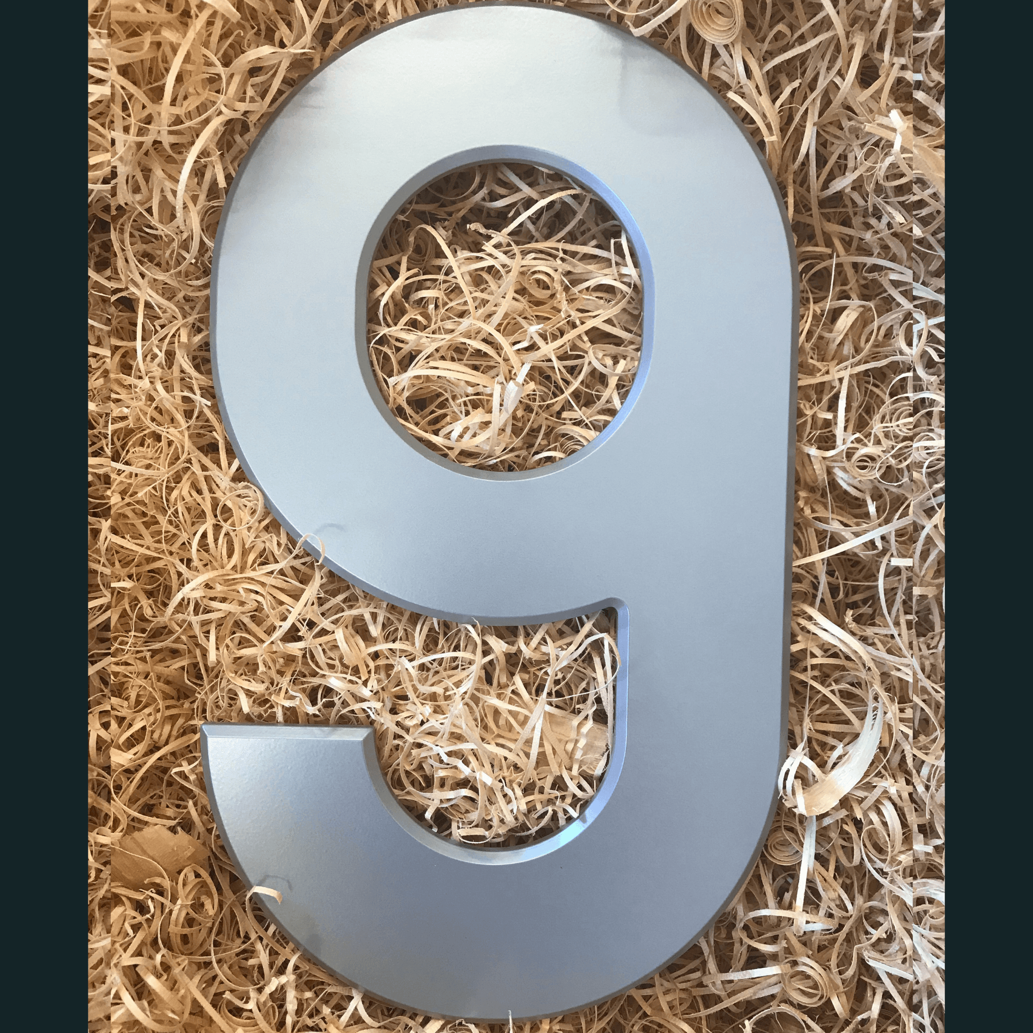 Extra Large House Numbers - Silver/Grey Powder Coat Finish - 29.5cm ...